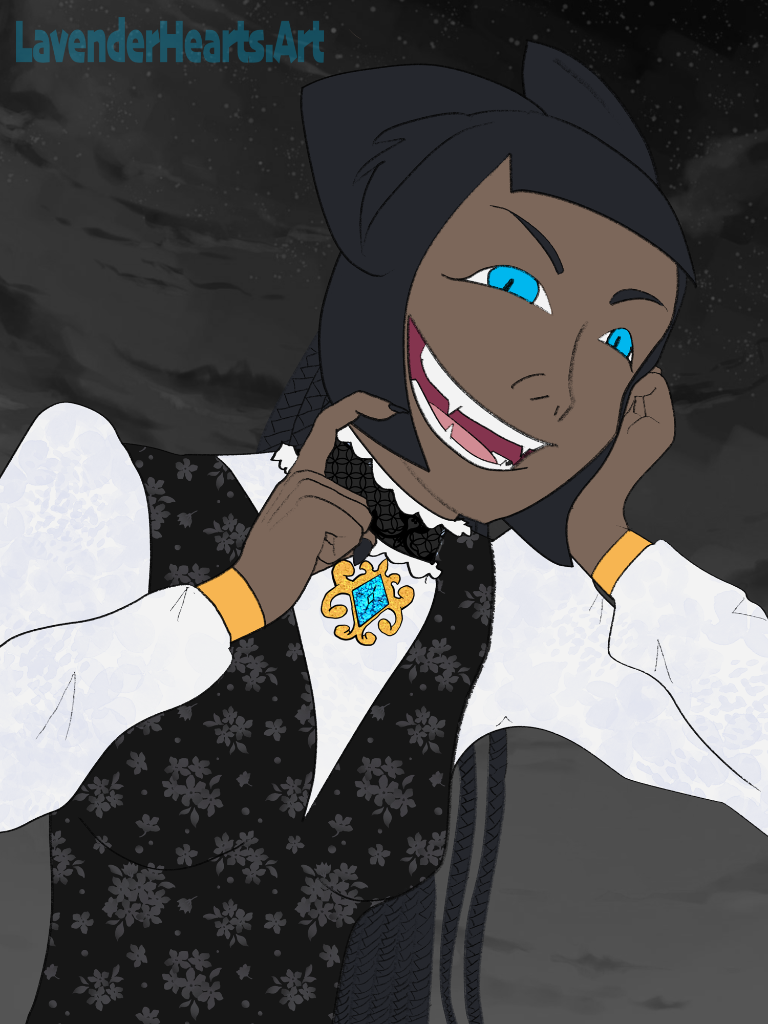 Elythia: The Bad Luck Demon - Lavender Hearts